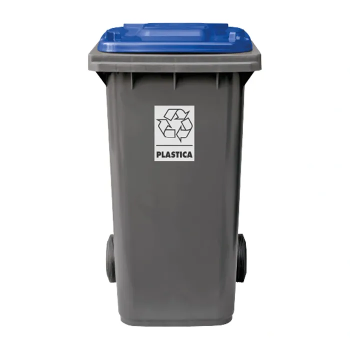 240 lt Two-Wheeled bin - bicolor - Mobilplastic