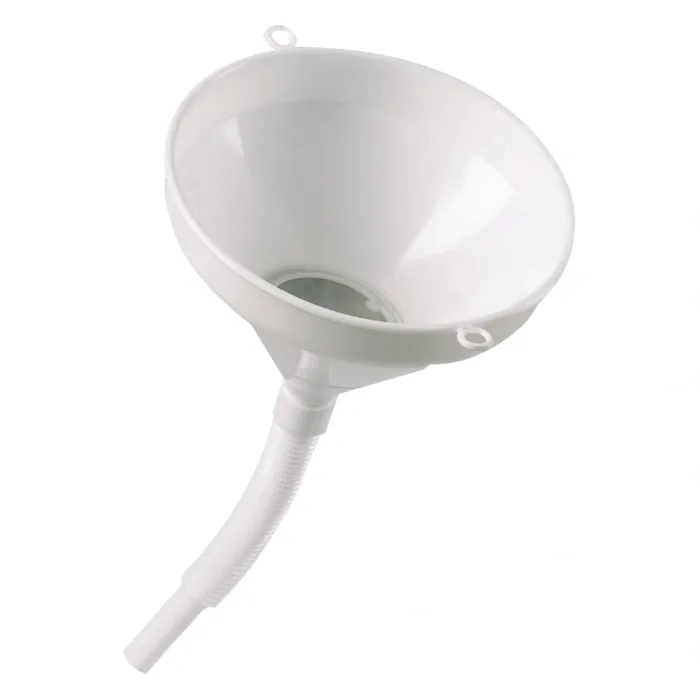 Funnel with flexible tube and filter - Mobilplastic